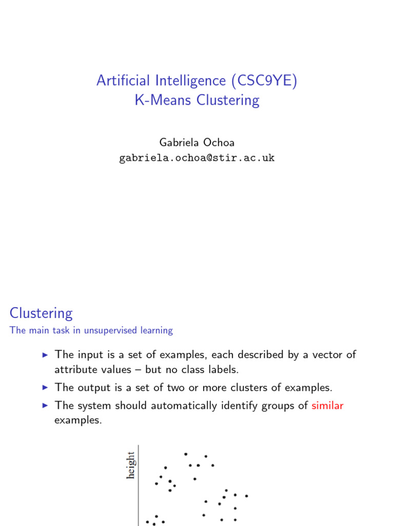 K Means Clustering | Download Free PDF | Cluster Analysis | Statistics