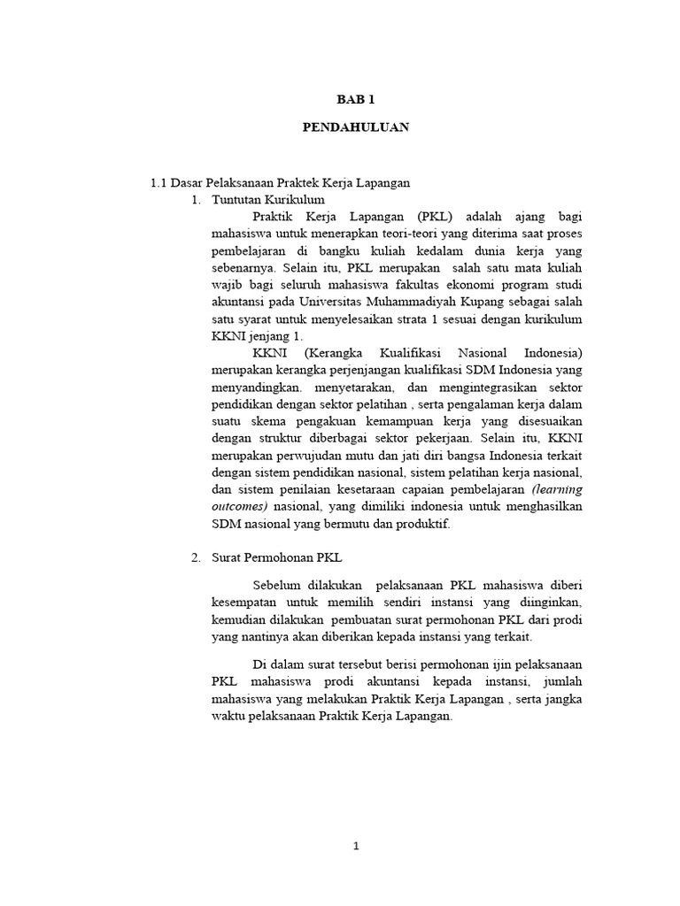 Isi Laporan PKL Fix | PDF