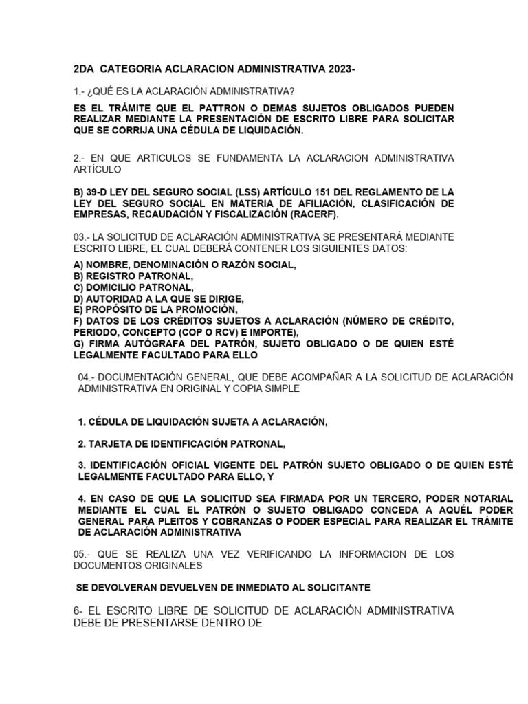 Aclaraciones Admin | PDF | Justicia | Crimen y violencia