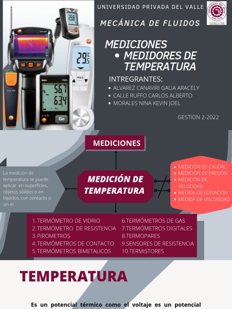 Medidores de Temperatura | PDF | Par termoeléctrico | Temperatura