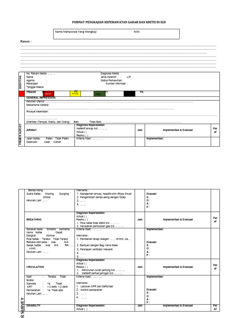 Format Gadar Word | PDF