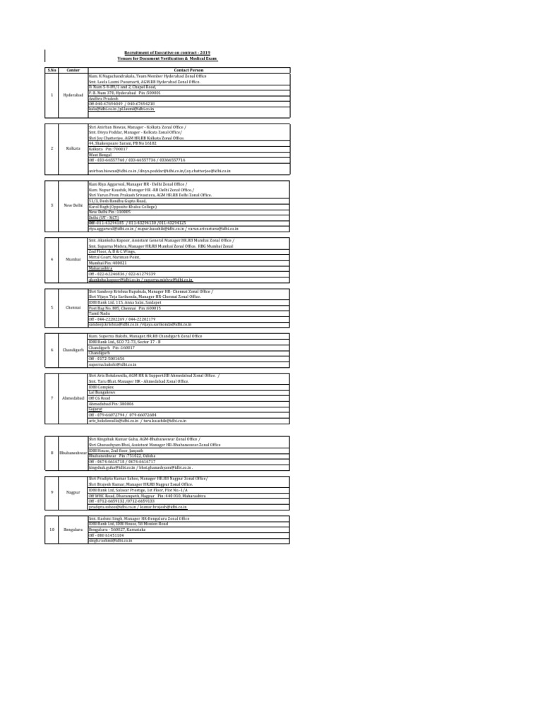 Annexure I List of Documents | PDF Annexure I List of Documents | PDF
