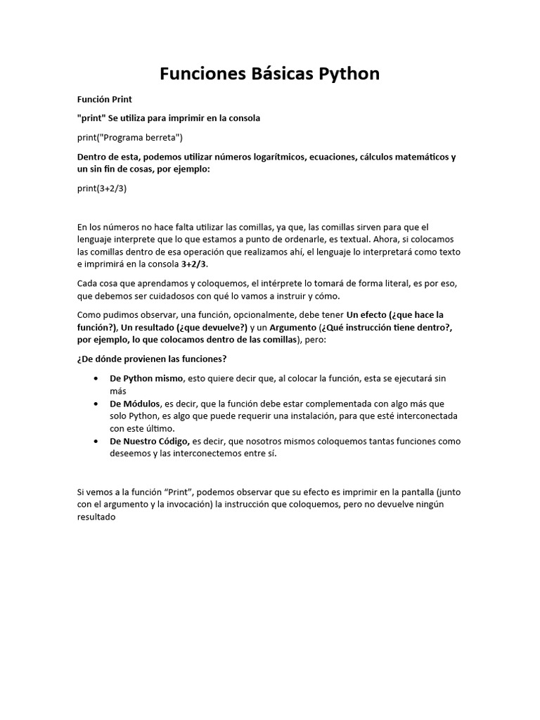 Módulo 2 - Fundamentos Python I | PDF | Python (lenguaje de programación) | Cadena (informática)