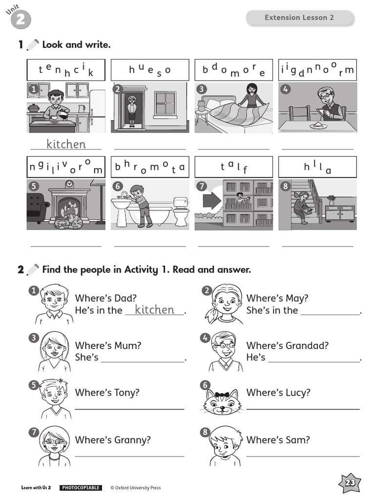 Learn with Us 2 - Extension Unit2 | PDF