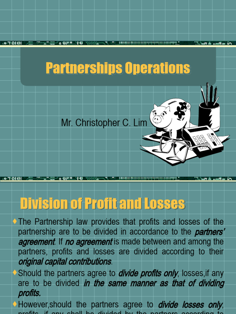 Profit Distribution in Partnerships | PDF | Corporations | Financial ...