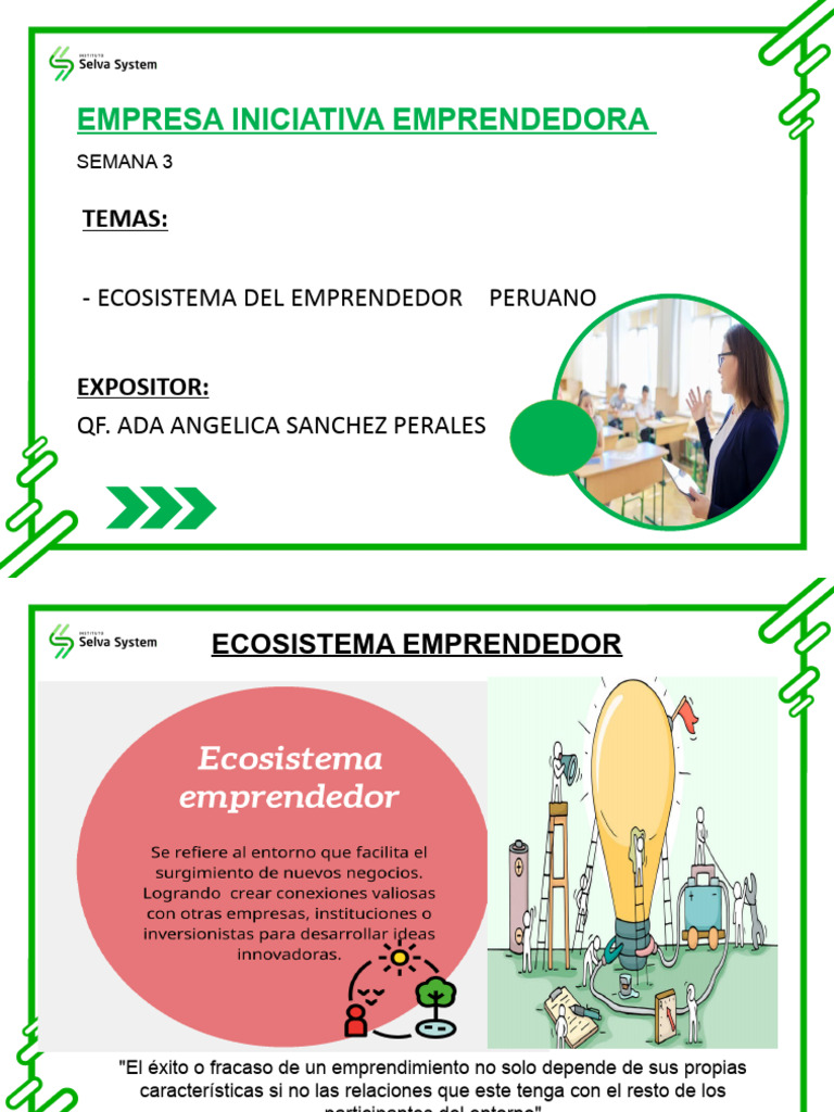 Semana 5 - Ecosistema Del Emprendedor Peruano | PDF | Iniciativa ... Semana 5 - Ecosistema Del Emprendedor Peruano | PDF | Iniciativa ...