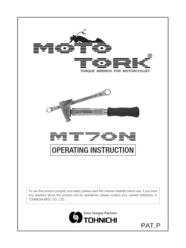 Torque Wrench | PDF | Screw | Tools