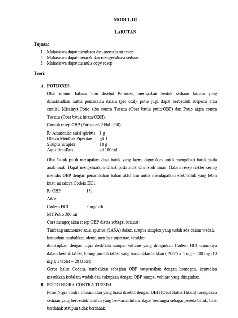 Modul 3 Larutan | PDF