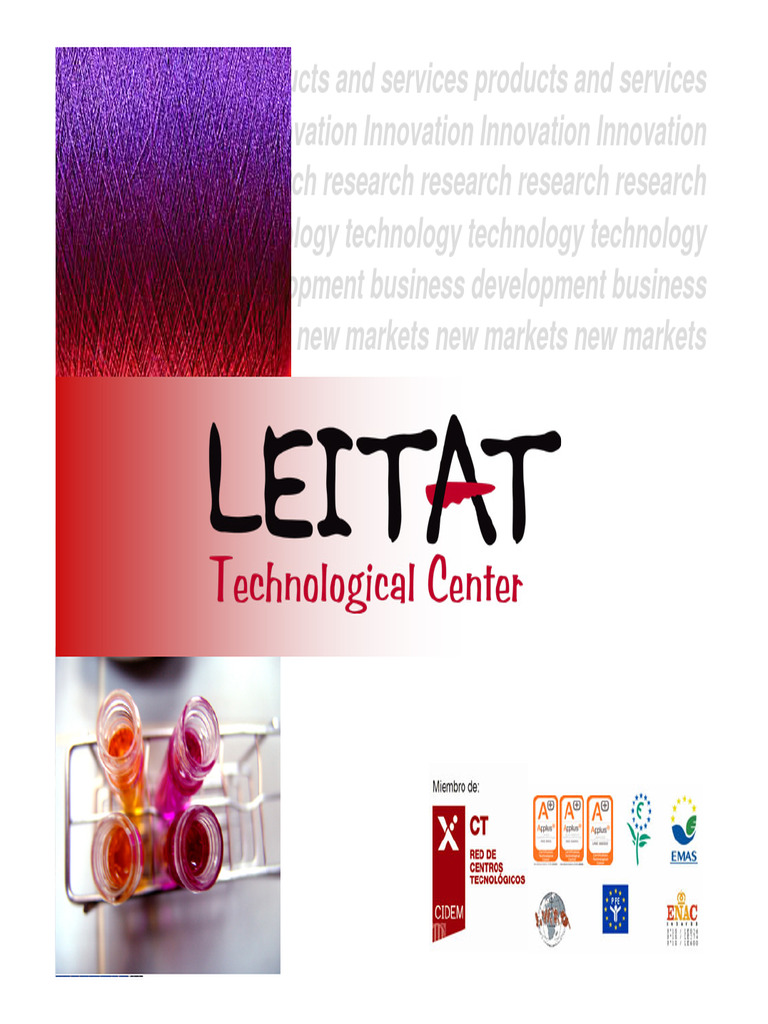 LEITAT 1 Innovative Textile Finishing | PDF | Dyeing | Textiles