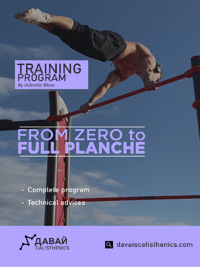 From Zero To Full Planche Valentin | PDF