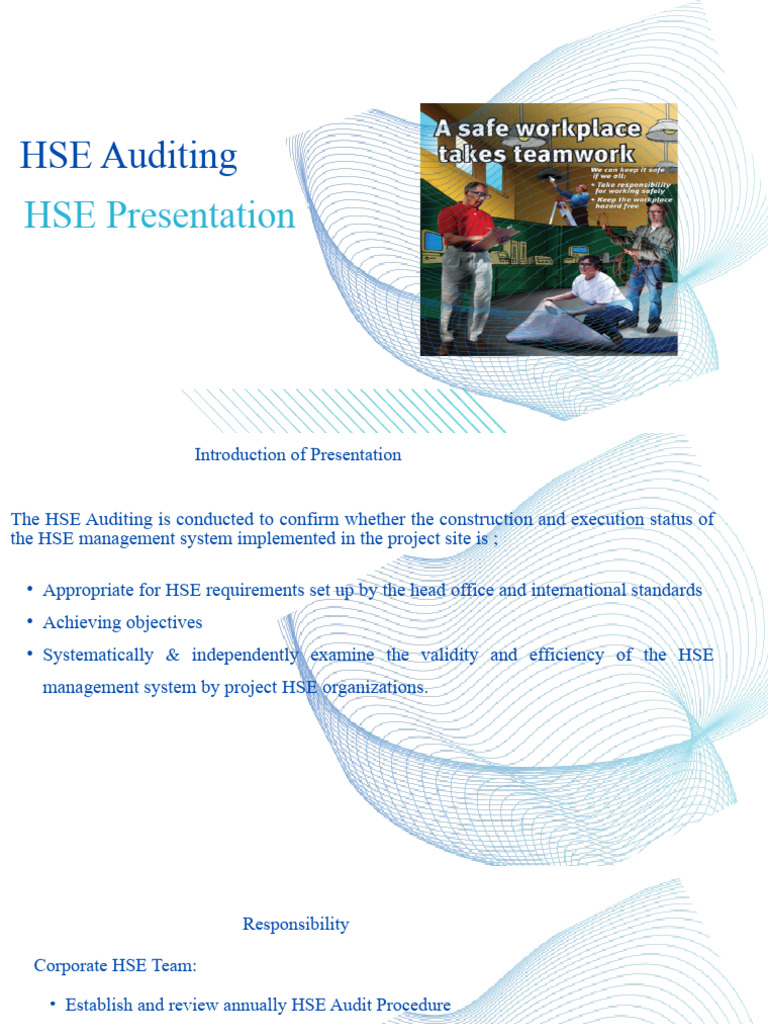 HSE Presentation On HSE Audting | PDF | Audit | Business