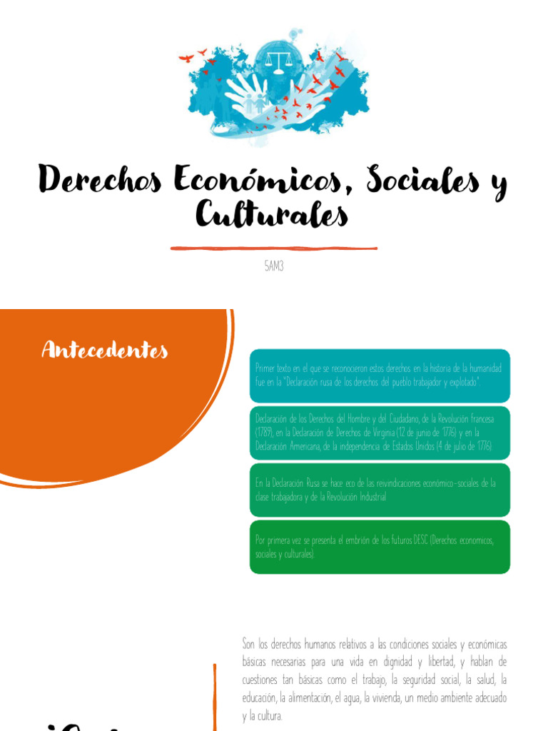 Derechos Económicos, Sociales y Culturales | PDF | Derechos humanos ...