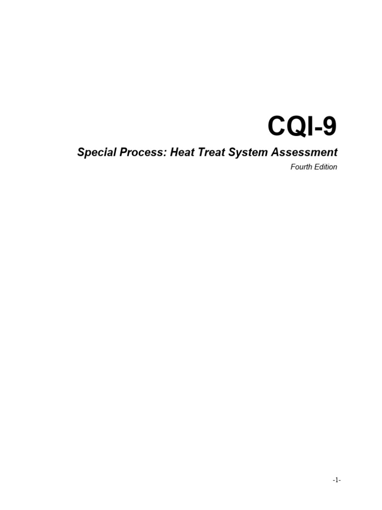 Aiag Cqi-9 | PDF | Thermocouple | Business Process