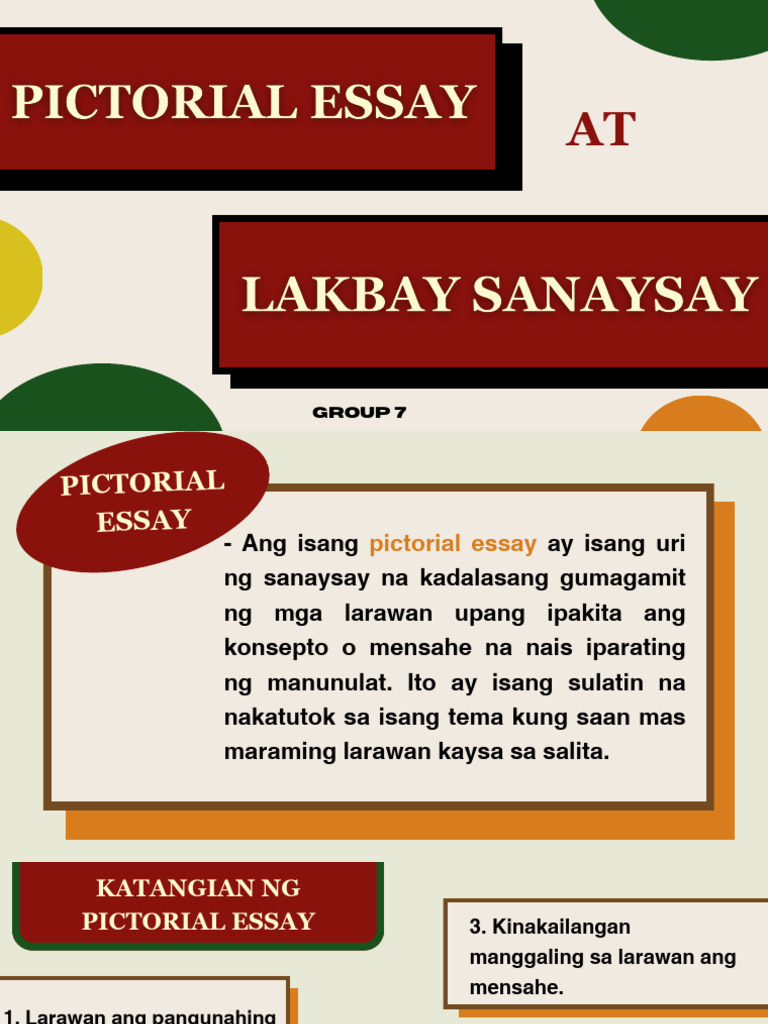 Group 7 Pictorial & Lakbay Sanaysay Report !! | PDF