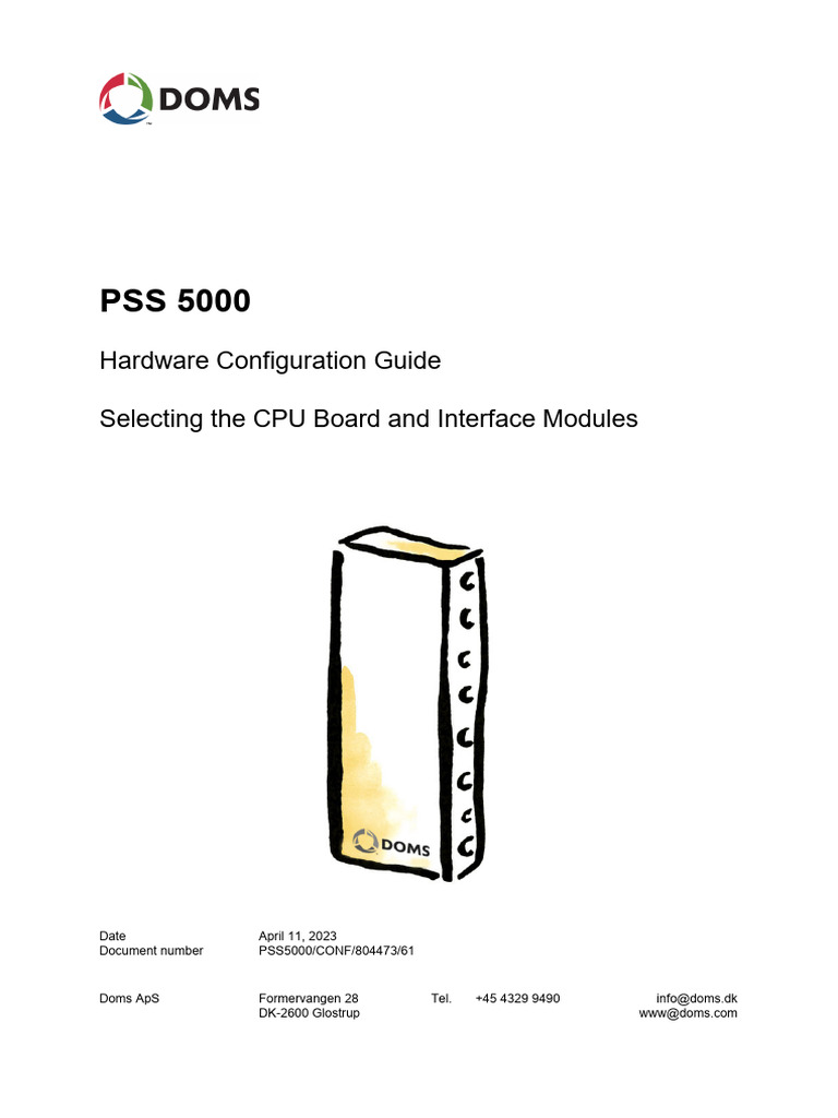 PSS 5000 HW Configuration Guide-804473-61 | PDF | Interface (Computing) | Documentation