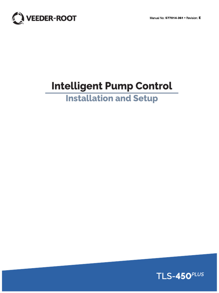 Intelligent Pump Control: Installation and Setup | Download Free PDF | Electrical Connector ...
