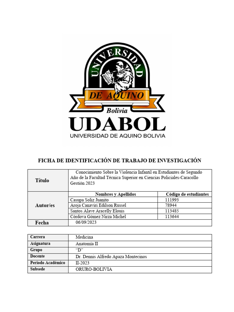 Violencia Infantil Pdf Abuso Infantil Violencia