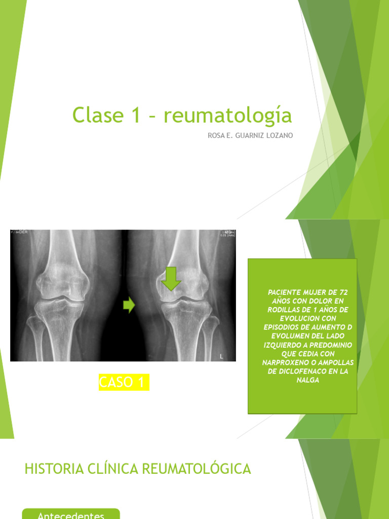 Clase1 Uss Reumatologia | PDF | Examen físico | Medicina CLINICA