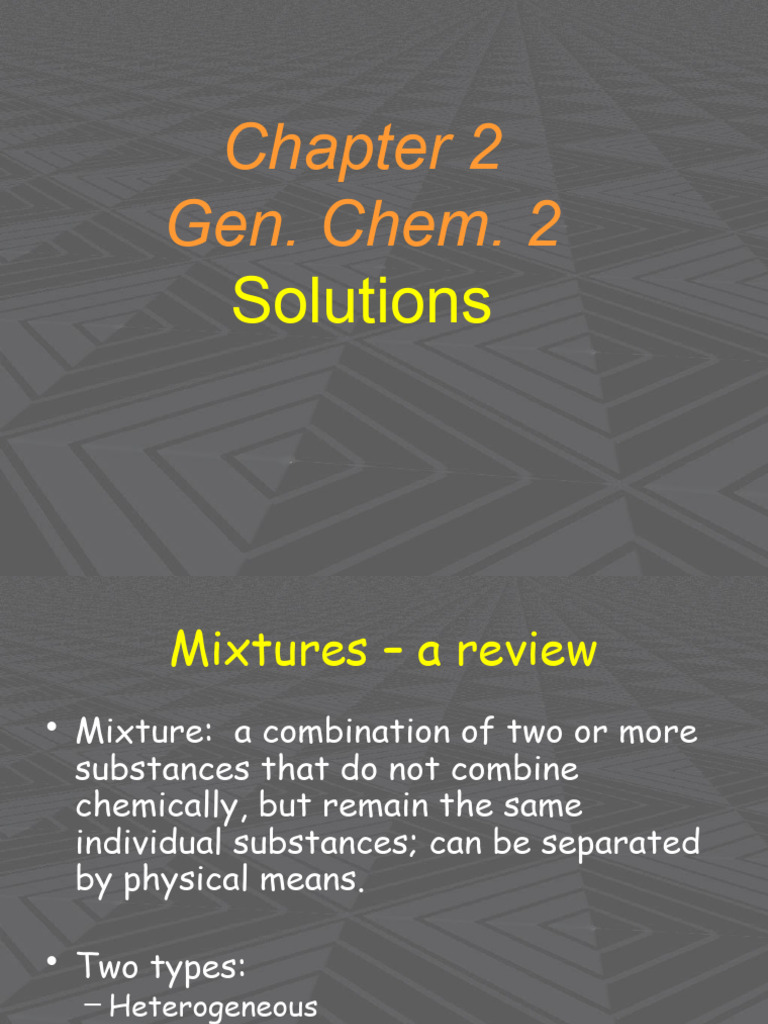 Chapter 2 Solutions | PDF | Mixture | Stoichiometry