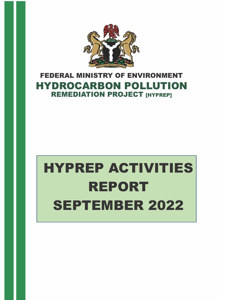Hyprep September Monthly Report 2022 | PDF | Natural Environment ...