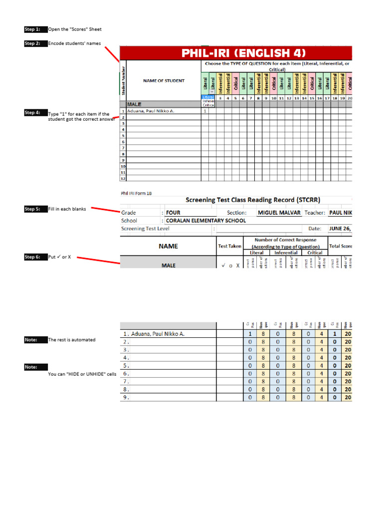Ephesians Phil Iri Stcrr Encoding Template Pdf