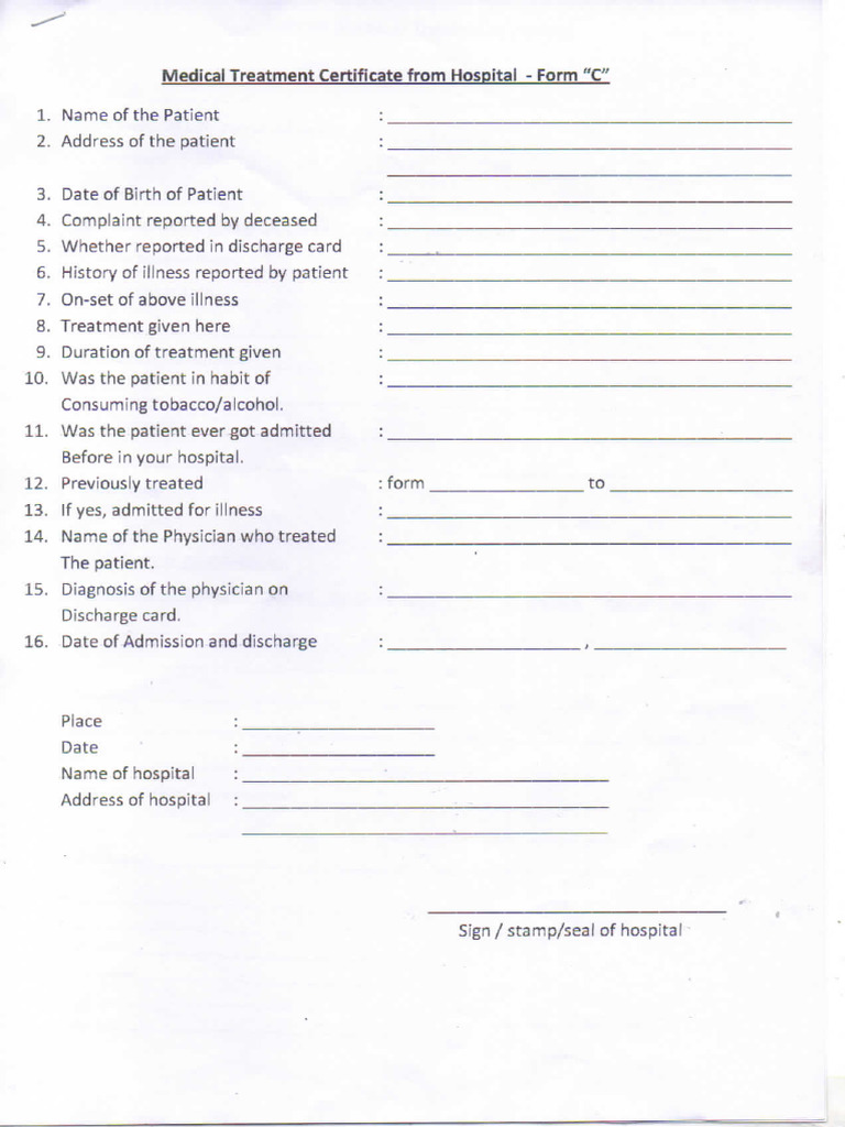 VMPL - Claim Form (C) | PDF