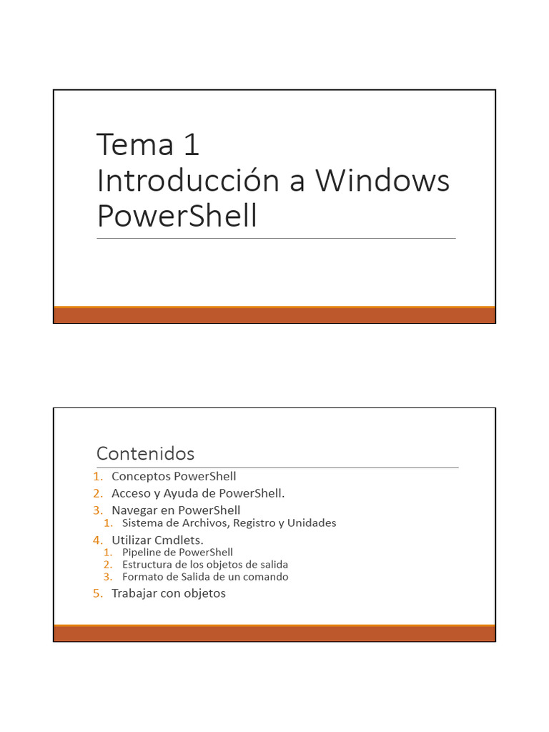 1.Introduccion_PowerShell | PDF | Registro de Windows | Archivo de computadora