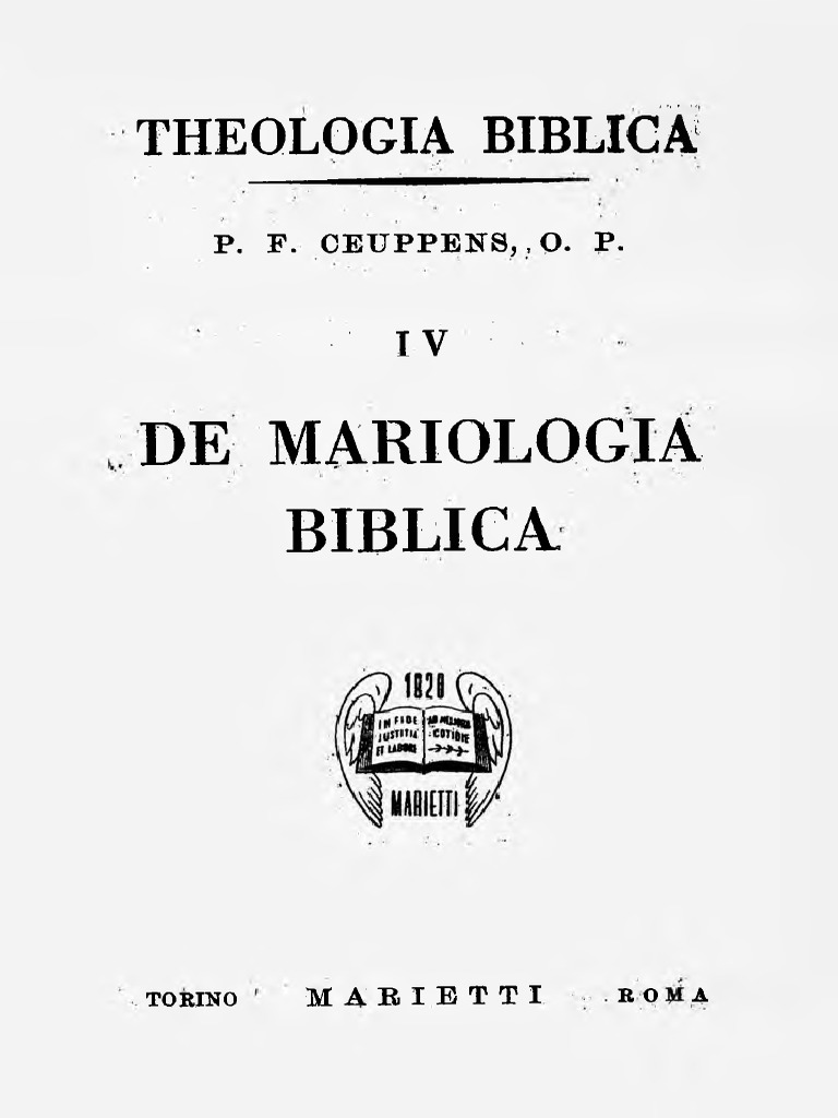 Ceuppens - Mariologia Biblica | PDF