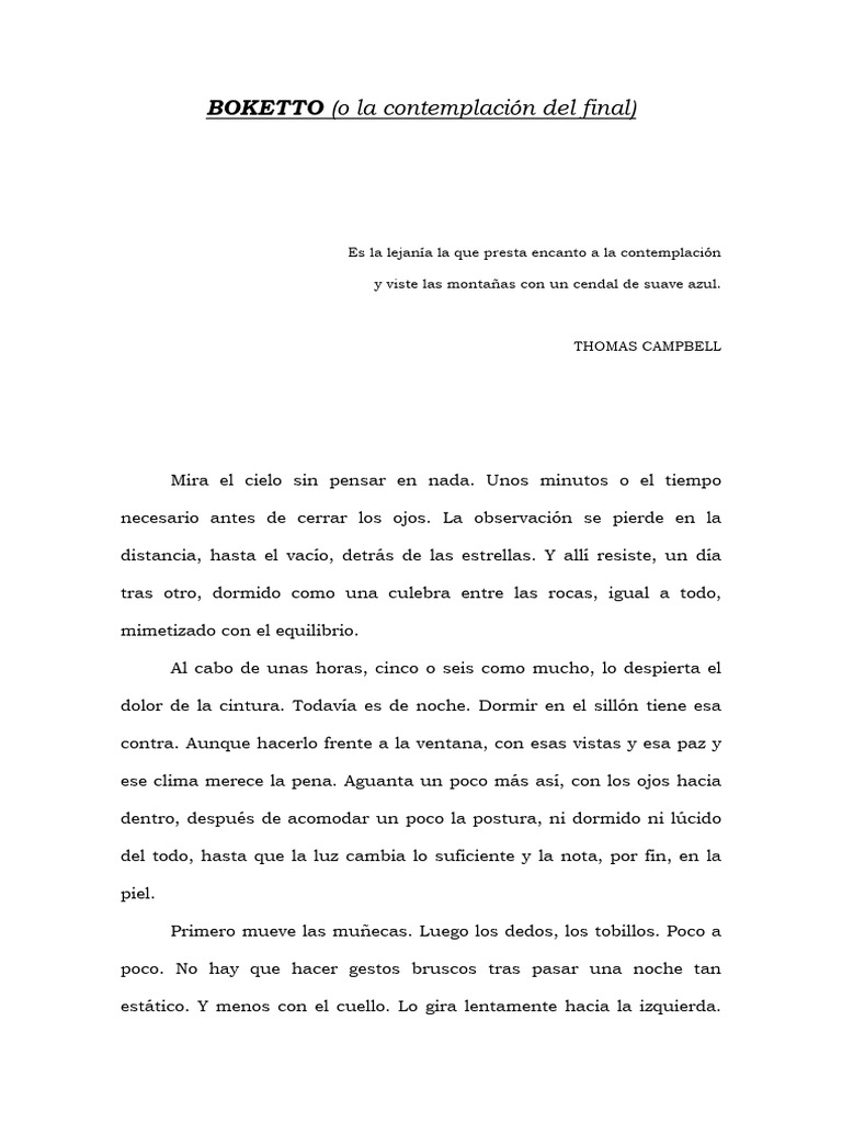 BOKETTO (O La Contemplacion Del Final) | PDF | Astronomía