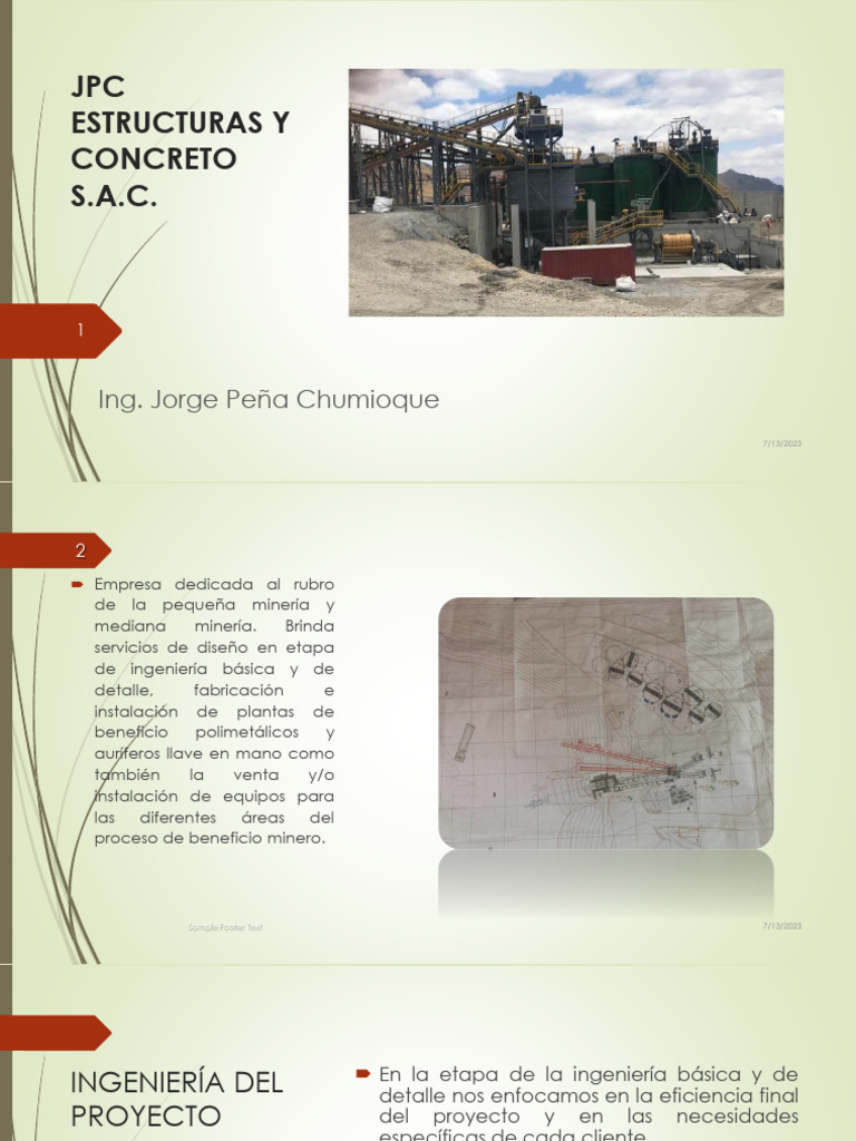 JPC Estructuras y Concretos Brochure 2023 | PDF