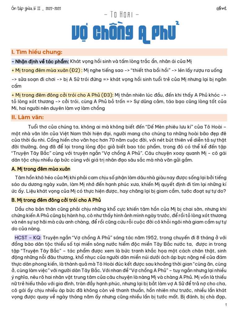 ÔN TẬP GIỮA KÌ HK2 - VK _ VCAP | PDF