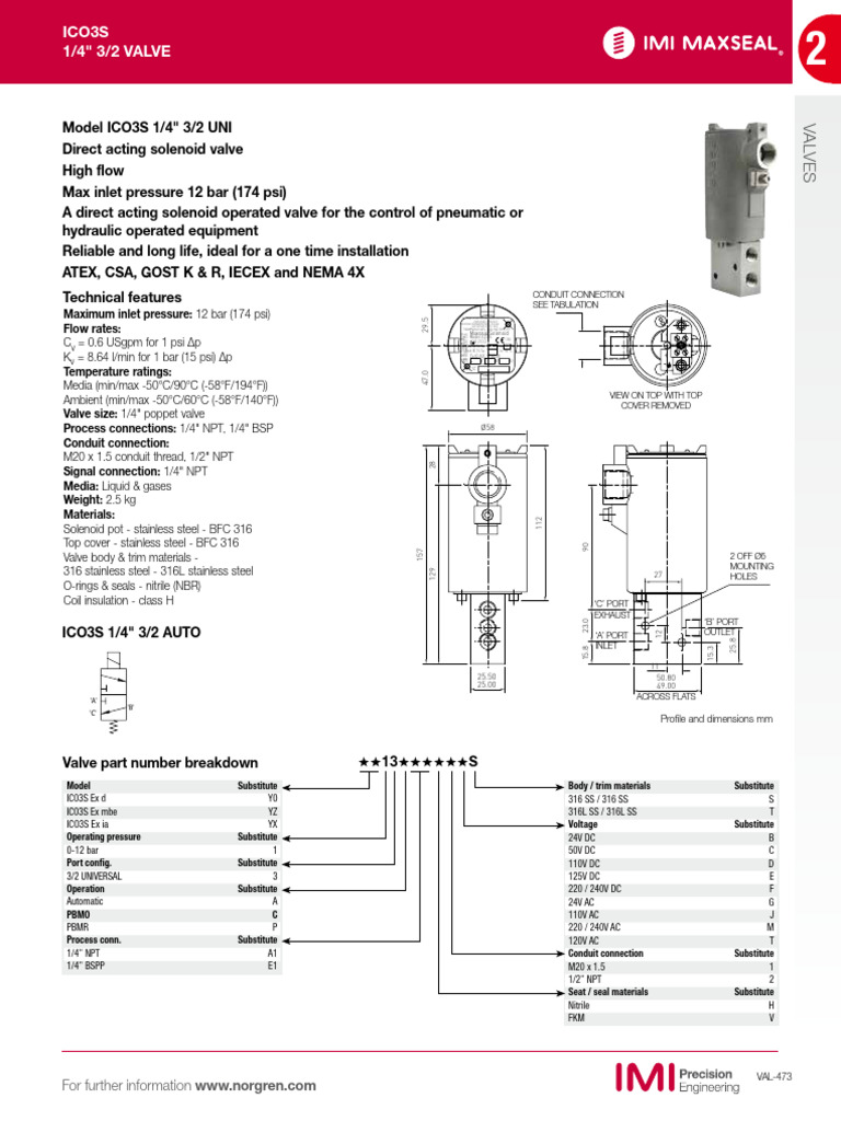 Imi Maxseal Ico3s | PDF | Valve | Manufactured Goods