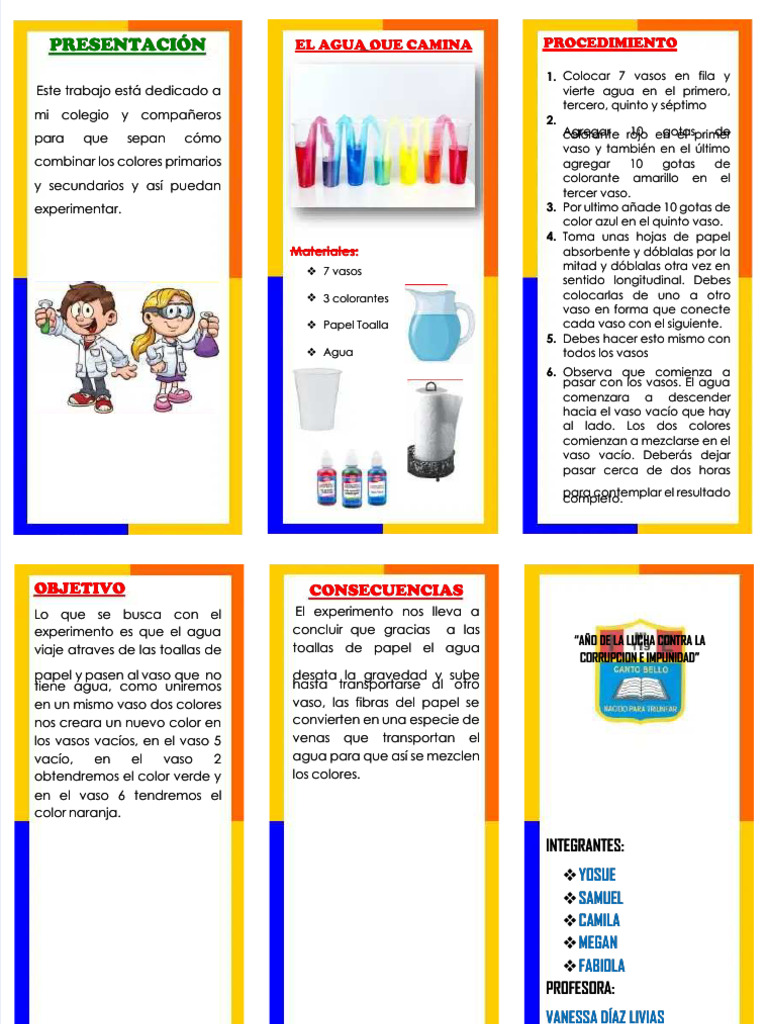 Triptico Experimento Compress | PDF | Color | Papel
