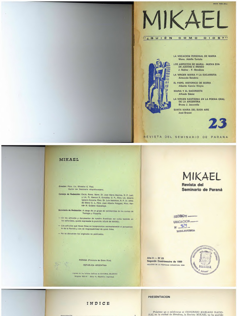Mikael 23 Text | PDF | María, madre de Jesús | Cristo (título)