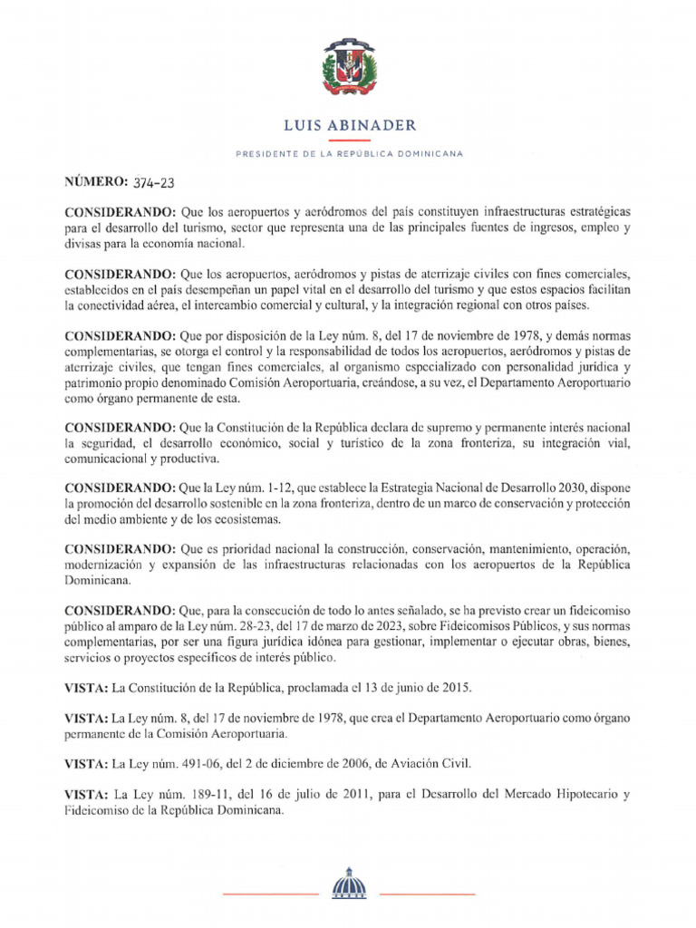 Decreto 374-23 | PDF