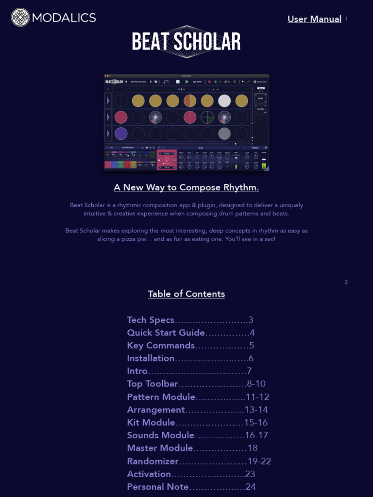 Beat Scholar Manual | PDF | Drum Kit | Computing