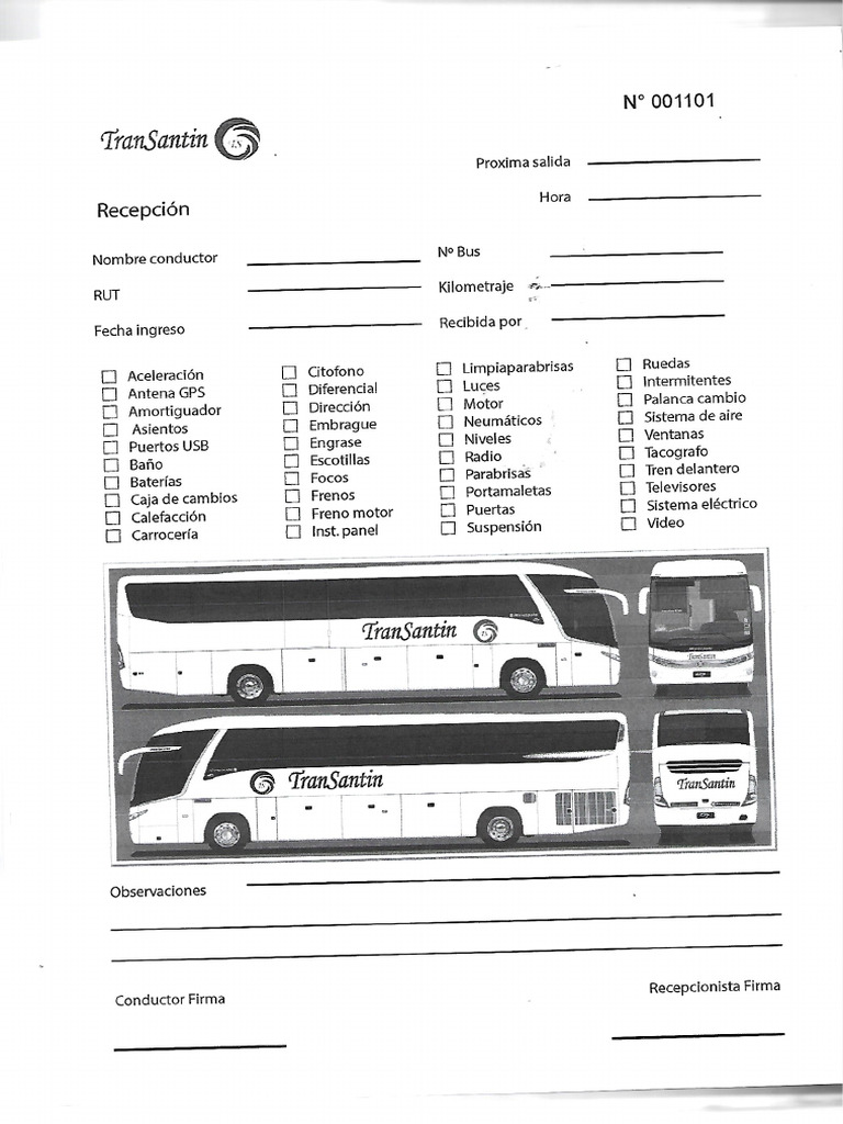 Check List Buses | PDF