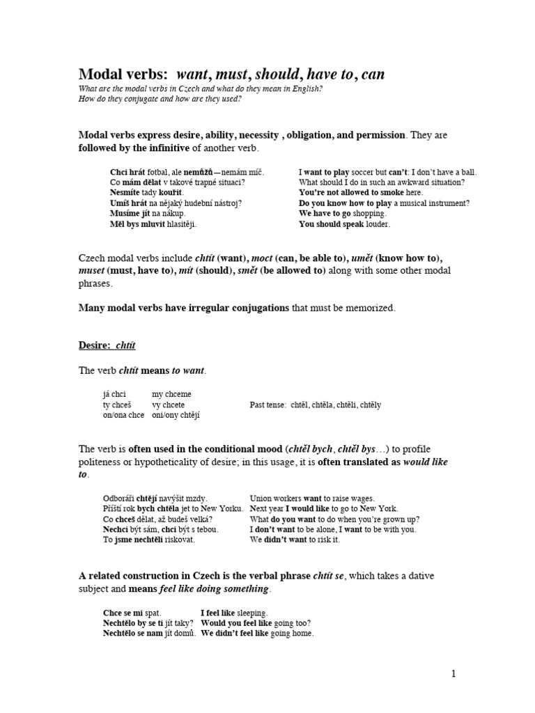 Modalverbs | PDF | Verb | Language Mechanics