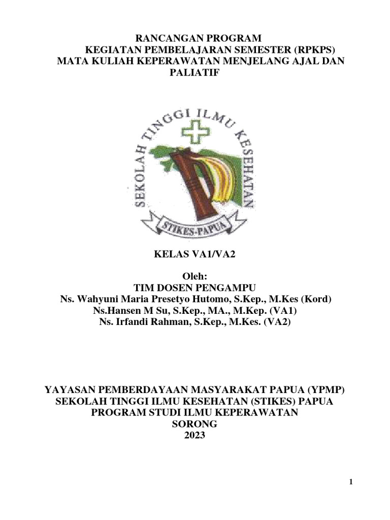 Paliatif Kelas Va1 & Va2 | PDF