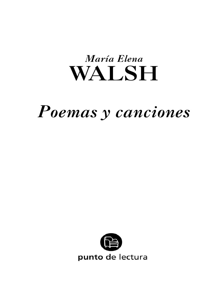 Maria Elena Wallsh Poemas y Canciones | PDF