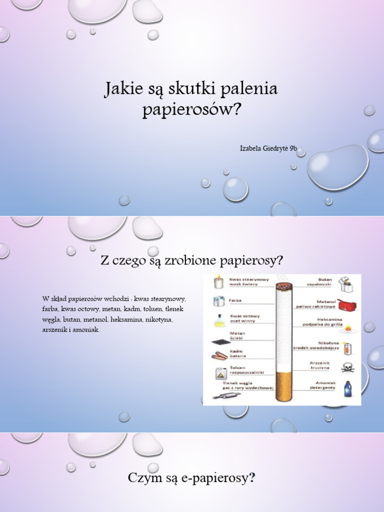 Prezentacja o Paleniu | PDF Prezentacja o Paleniu | PDF