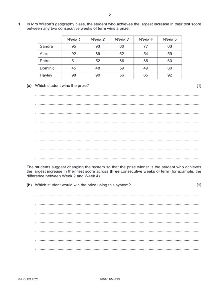 AS & A Level Thinking Skills 9694 - 11 Paper 1 Problem Solving May ...