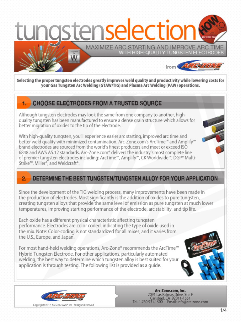 Selecting Tungsten | PDF | Welding | Construction