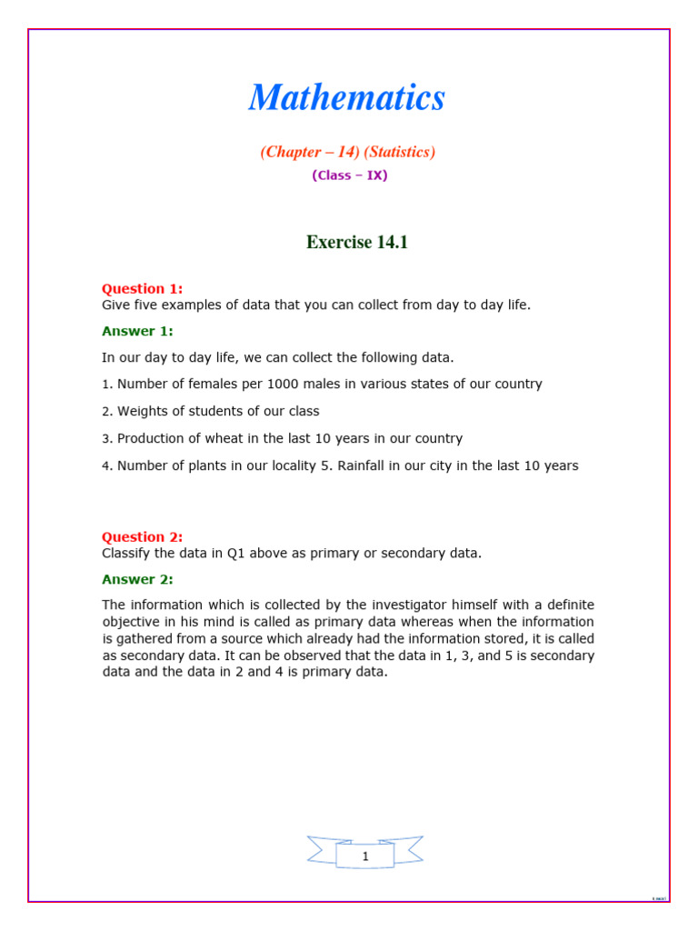 14 Statistics Solution | Download Free PDF | Mode (Statistics) | Histogram