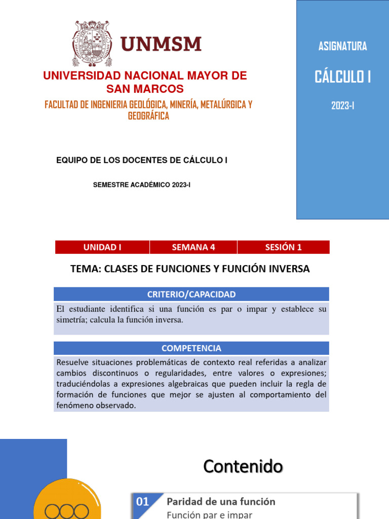 Tema 4 - Clases de Funciones y Función Inversa | PDF | Función (Matemáticas) | Función monotónica