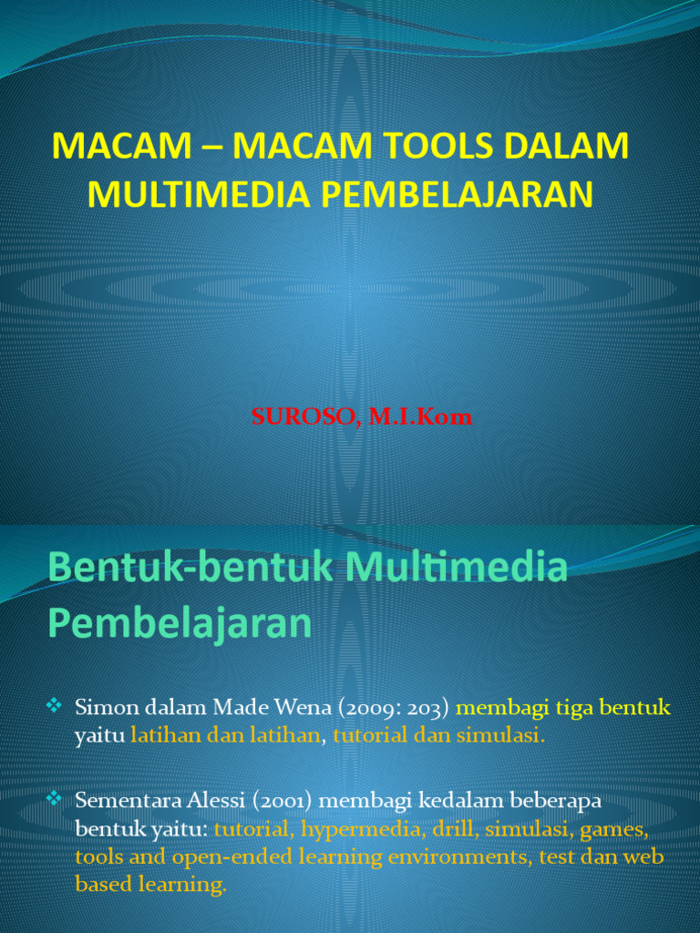 Alat Multimedia Pembelajaran Efektif | PDF