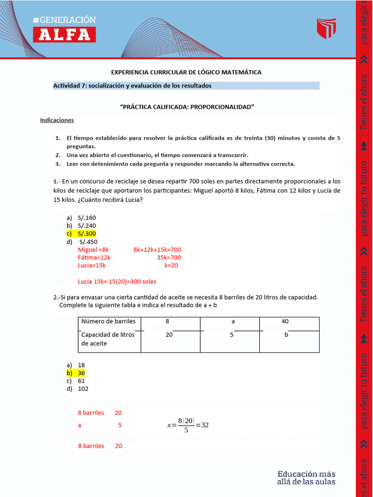 Práctica Calificada 7 | PDF