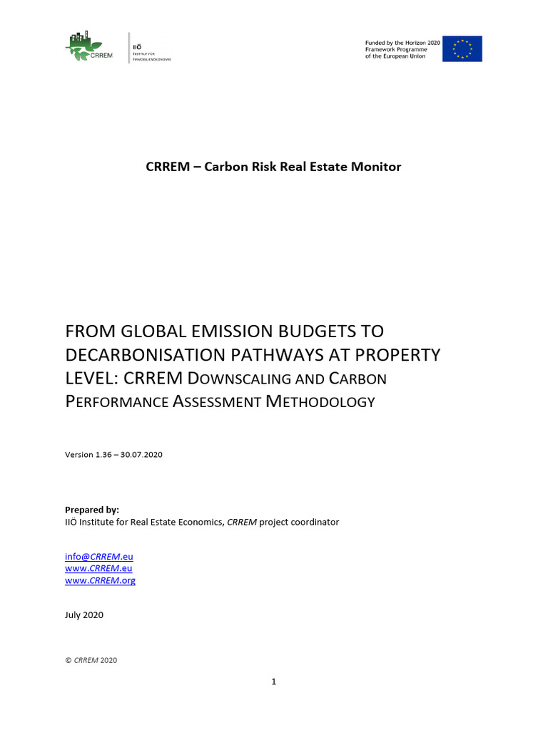 CRREM Downscaling Documentation and Assessment Methodology | PDF ...