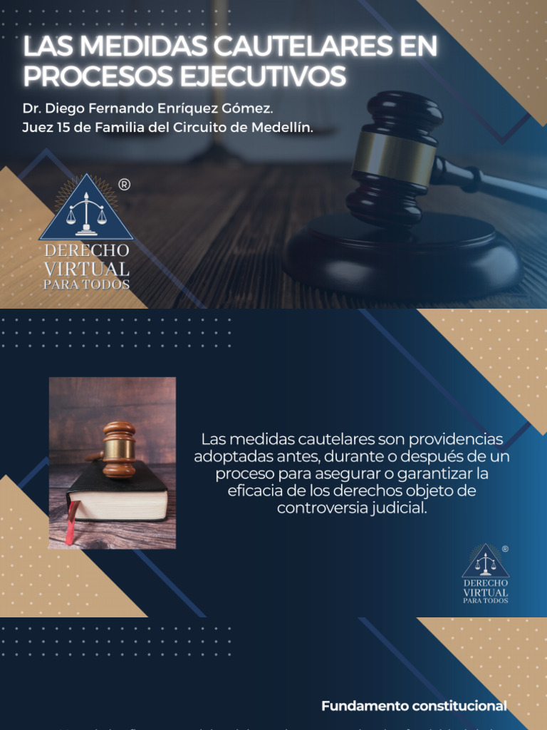 Las Medidas Cautelares en Procesos Ejecutivos | PDF