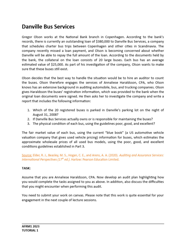 2023 Afrm1 Week 1 Tutorial | PDF